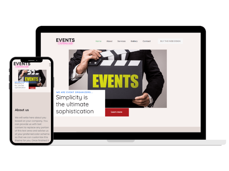 Events Company Website Design Dubai